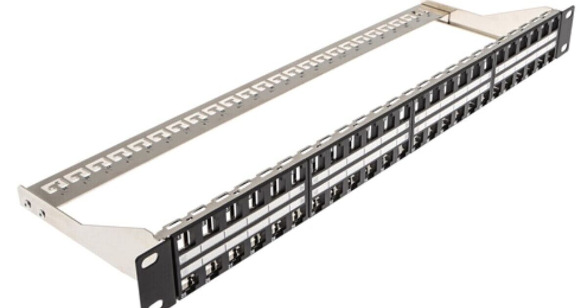 48 Port 1U Unloaded Keystone Patch Panel | Copper… | Leader Optec