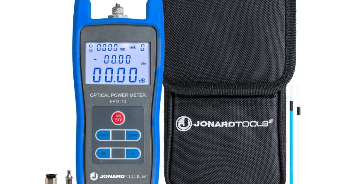 Jonard Tools Fiber Optic Power Meter (-70 to +6 dBm) |… | Leader Optec